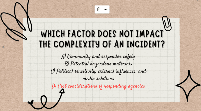 Which factor does not impact the complexity of an incident?